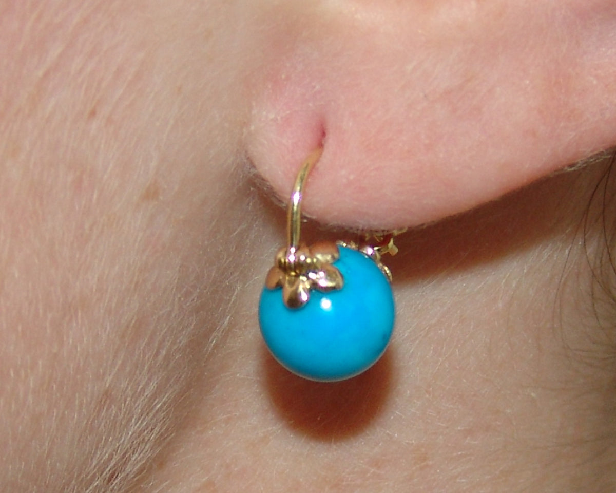 Turquoise Mini Huggie – DesignsbyGeorgina